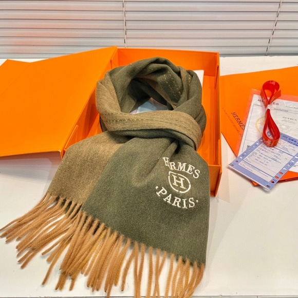 Hermes | Accessories | Hermes Water Ripple Cashmere Scarf | Poshmark